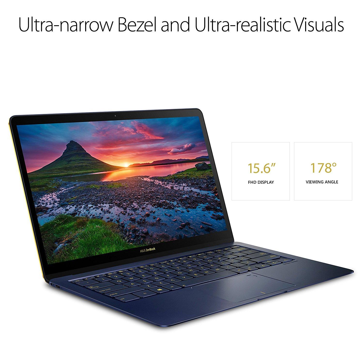 ASUS UX490UA-IH74-BL ZenBook 3 Deluxe 14" FHD Ultraportable Laptop ...